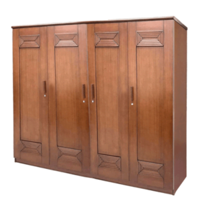 4 Door Wooden Almirah – FCB 618 WD – Fossil Furniture